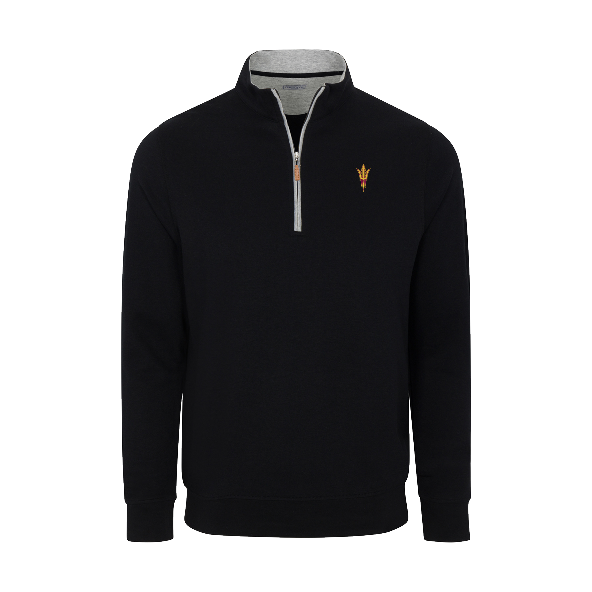 Arizona State Black Heather Cloud Cotton Quarter Zip Pullover – Collars ...