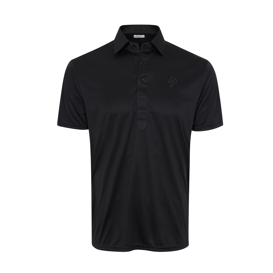 Greenwich Sound Polo Semi-Spread Collar Polo Black – Collars & Co.