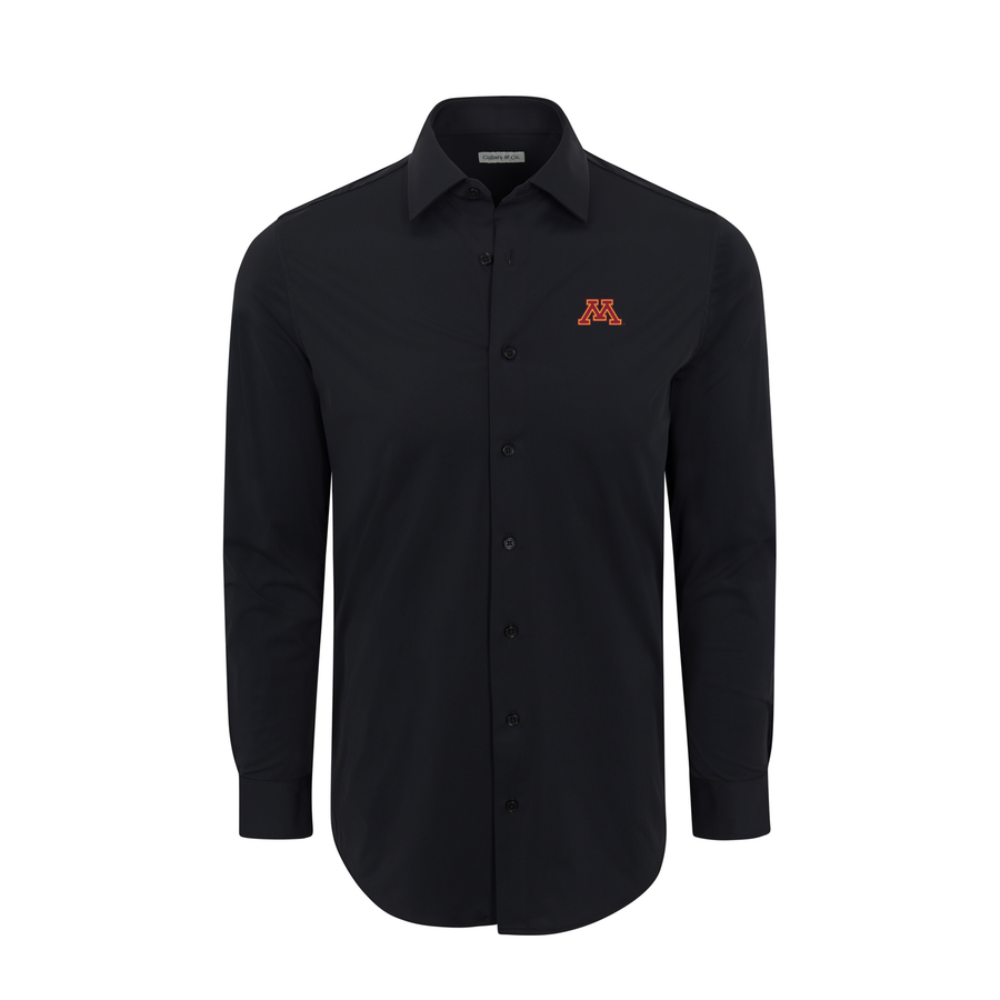 Minnesota Apex Performance Dress Shirt Black – Collars & Co.