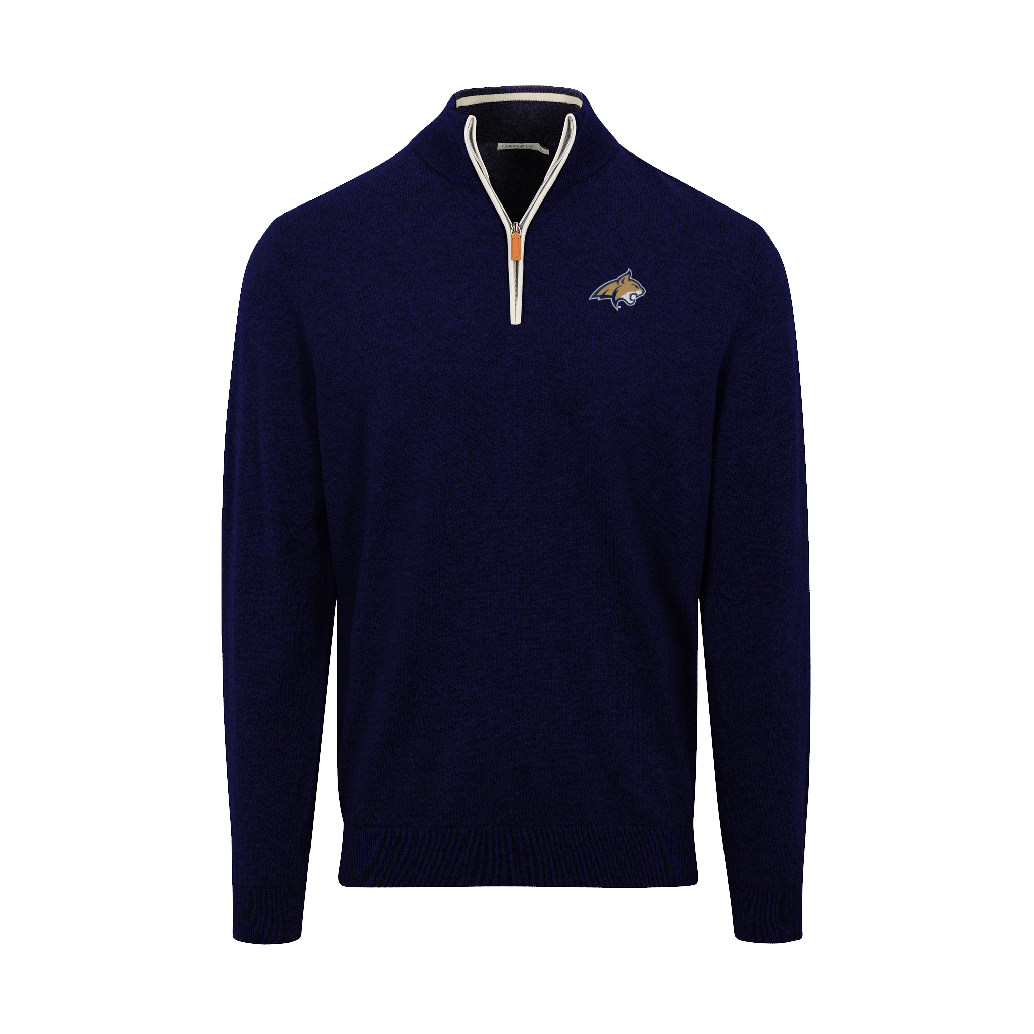 Montana State Navy with White Trim Luxury Touch Cotton and Cashmere Qu ...