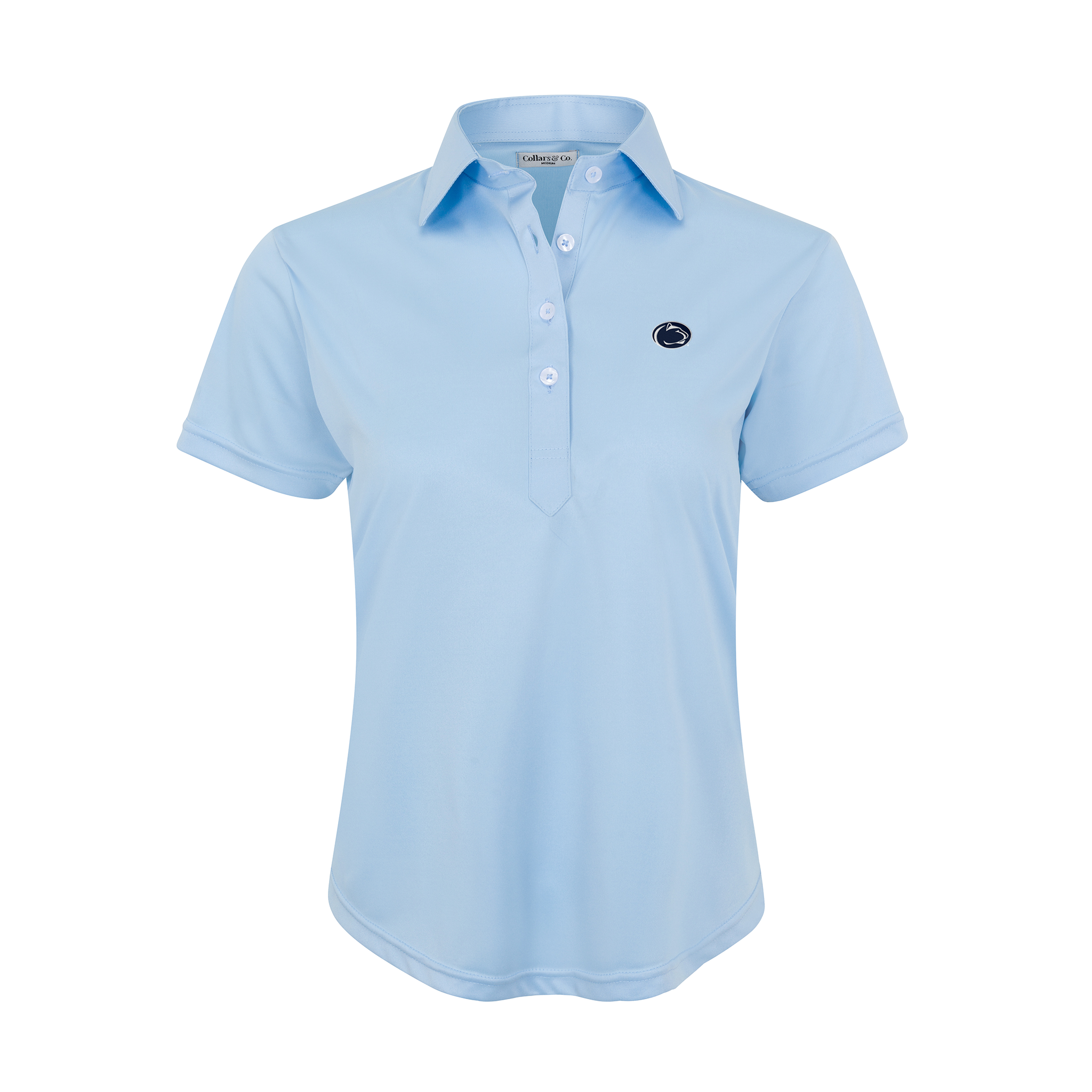 Penn State Women's Cap Sleeve Semi Spread Polo Sky Blue – Collars & Co.