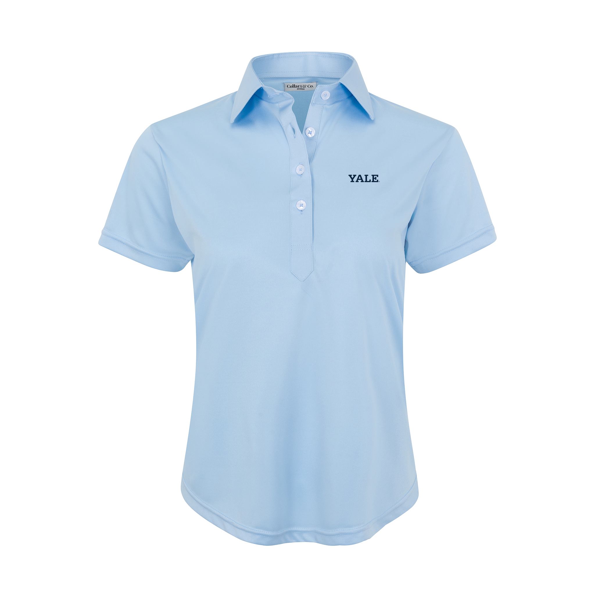 Yale Women's Cap Sleeve Semi Spread Polo Sky Blue – Collars & Co.